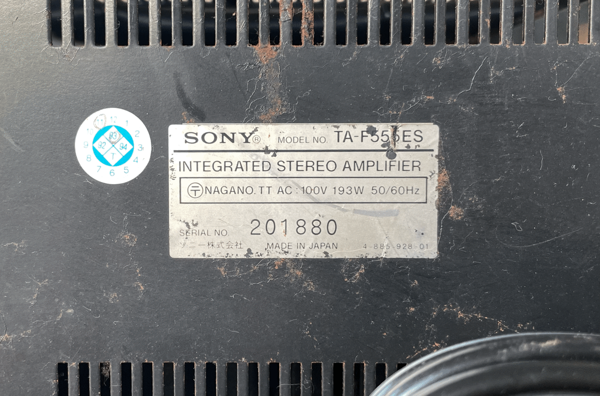 Yahoo!オークション - ジャンク SONY ソニー プリメインアンプ TA-F555...