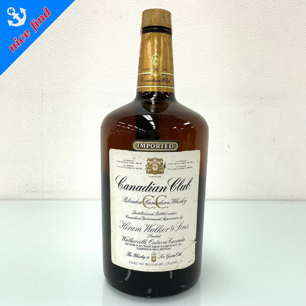 Yahoo!オークション - 未開栓 カナディアンクラブ Canadian Club C.C.