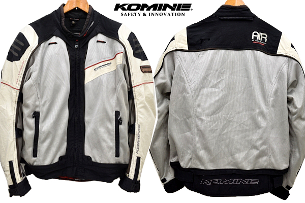Yahoo!オークション - A-3971 KOMINE コミネ AIR air flow system グレ...