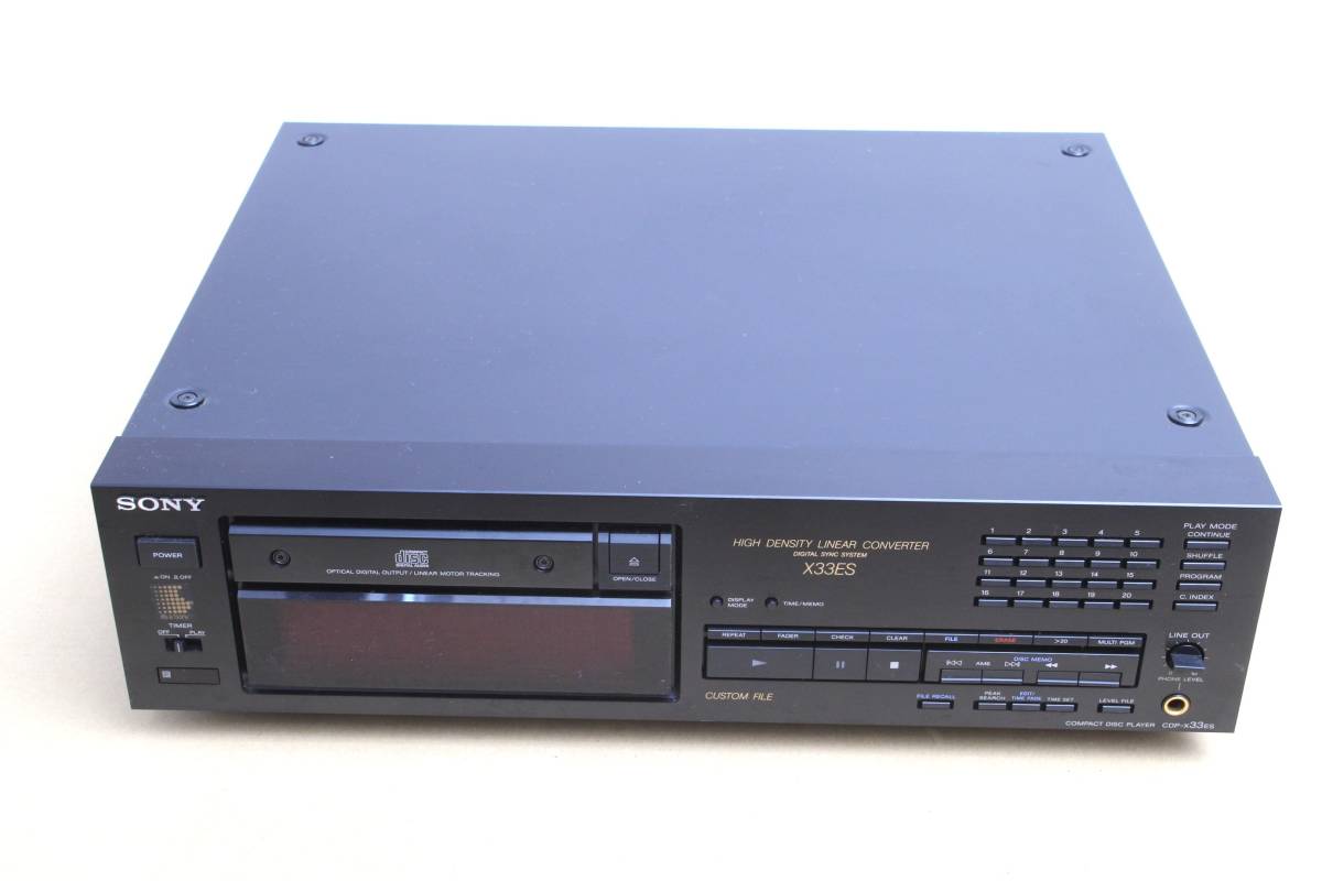 Yahoo!オークション - 【通電OK】 SONY ソニー CDプレーヤー CDP-X33ES...