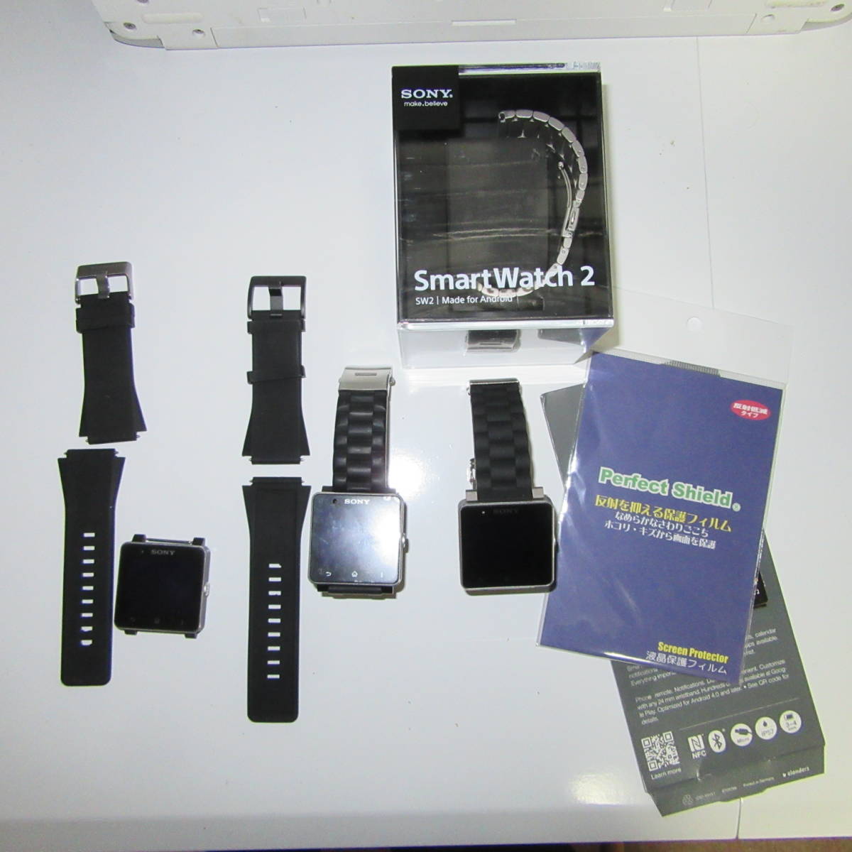 Yahoo!オークション - SONY SMART WATCH SW2 3個セット 保護フィルム3...