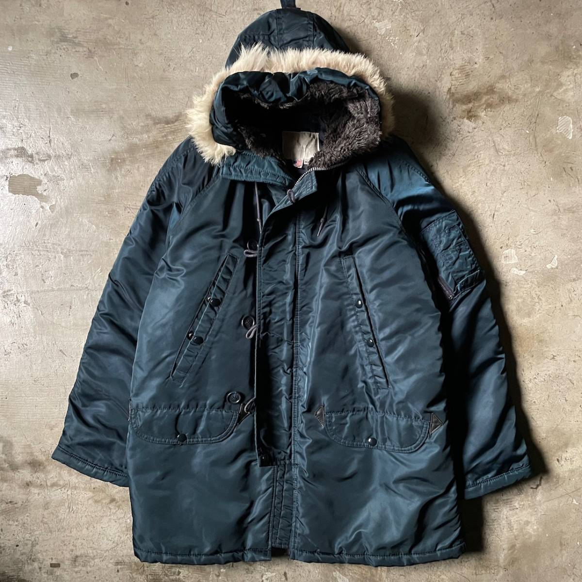 Yahoo!オークション - N-3B フライトジャケット ヴィンテージ Made in ...