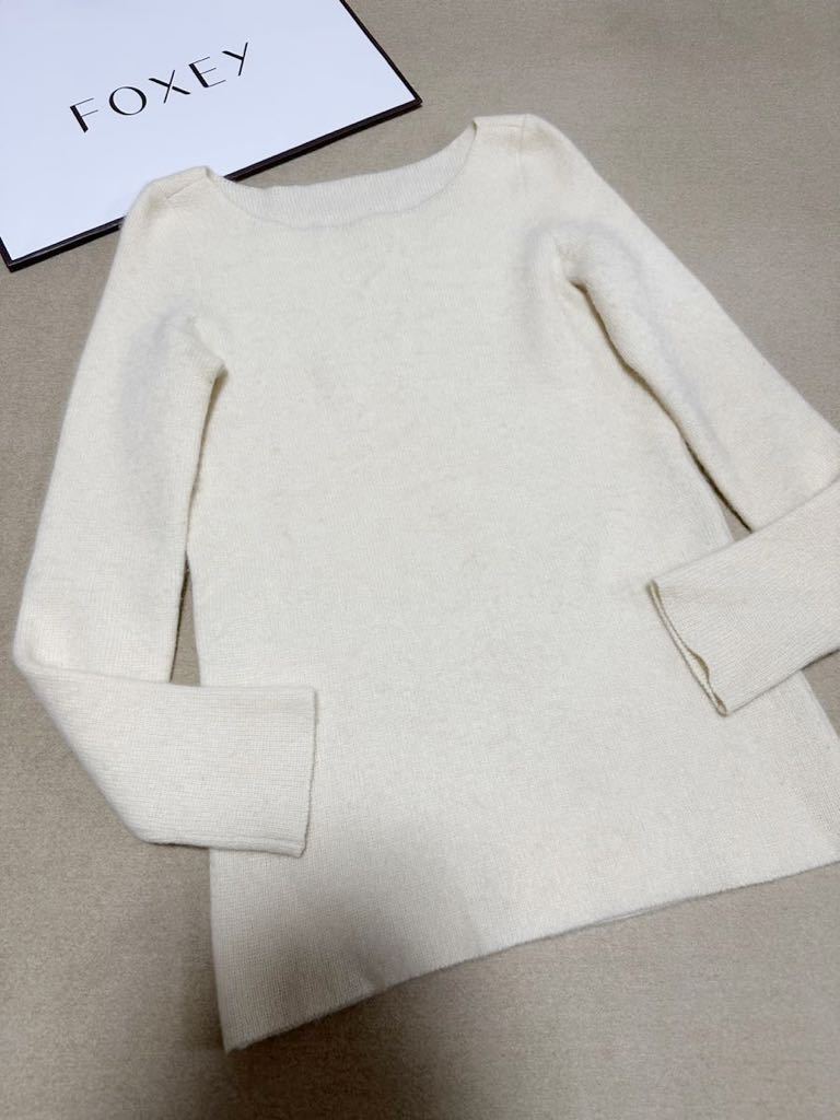 Yahoo!オークション - 19 FOXEY フォクシー セーター ニット カシミヤ