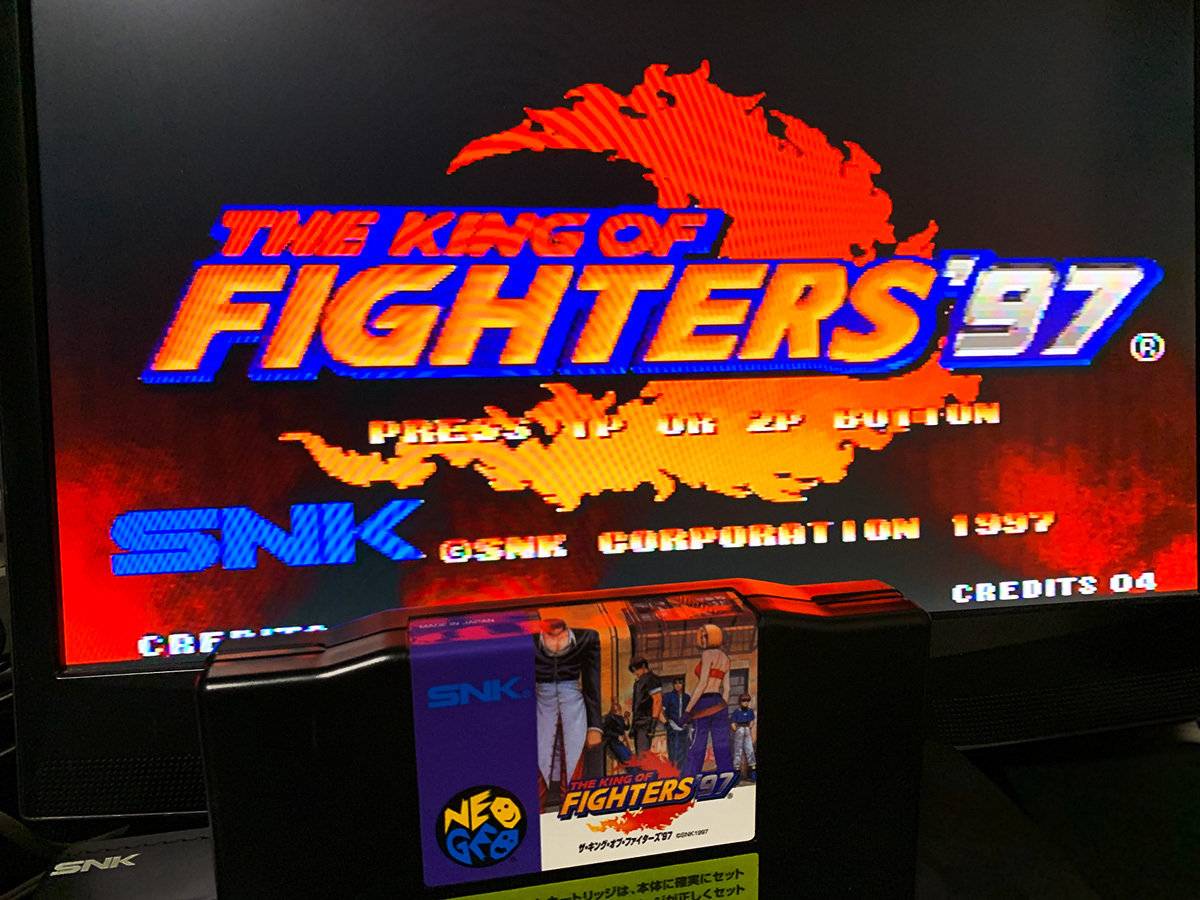 Yahoo!オークション - 希少 中古 NEOGEO キングオブファイターズ97 SNK...