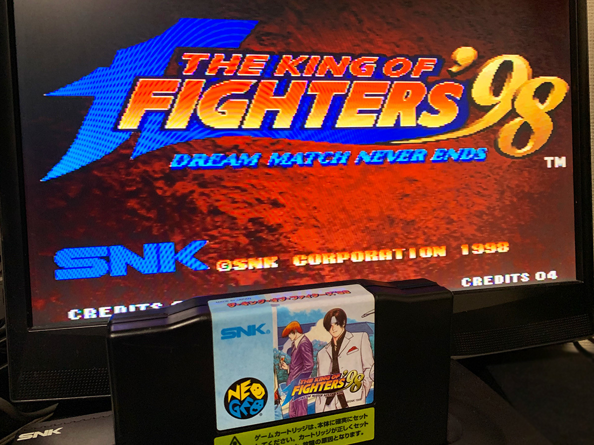 Yahoo!オークション - 希少 中古 NEOGEO キングオブファイターズ98 SNK...