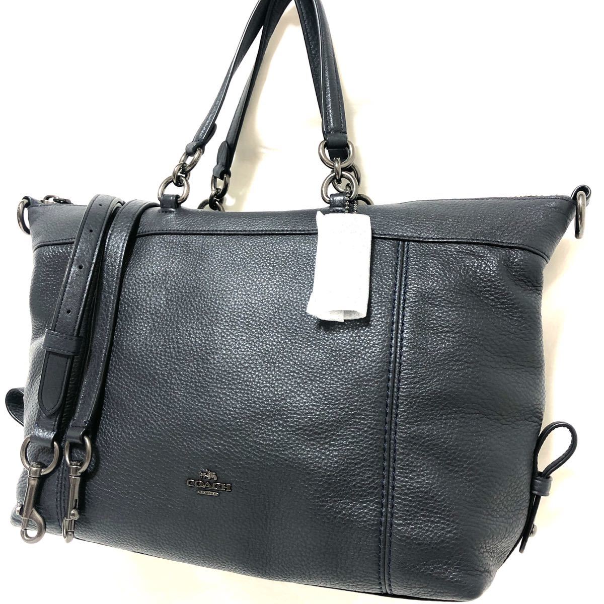 Yahoo!オークション - (79)極上展示品「COACH men's」 A4入るショルダ...