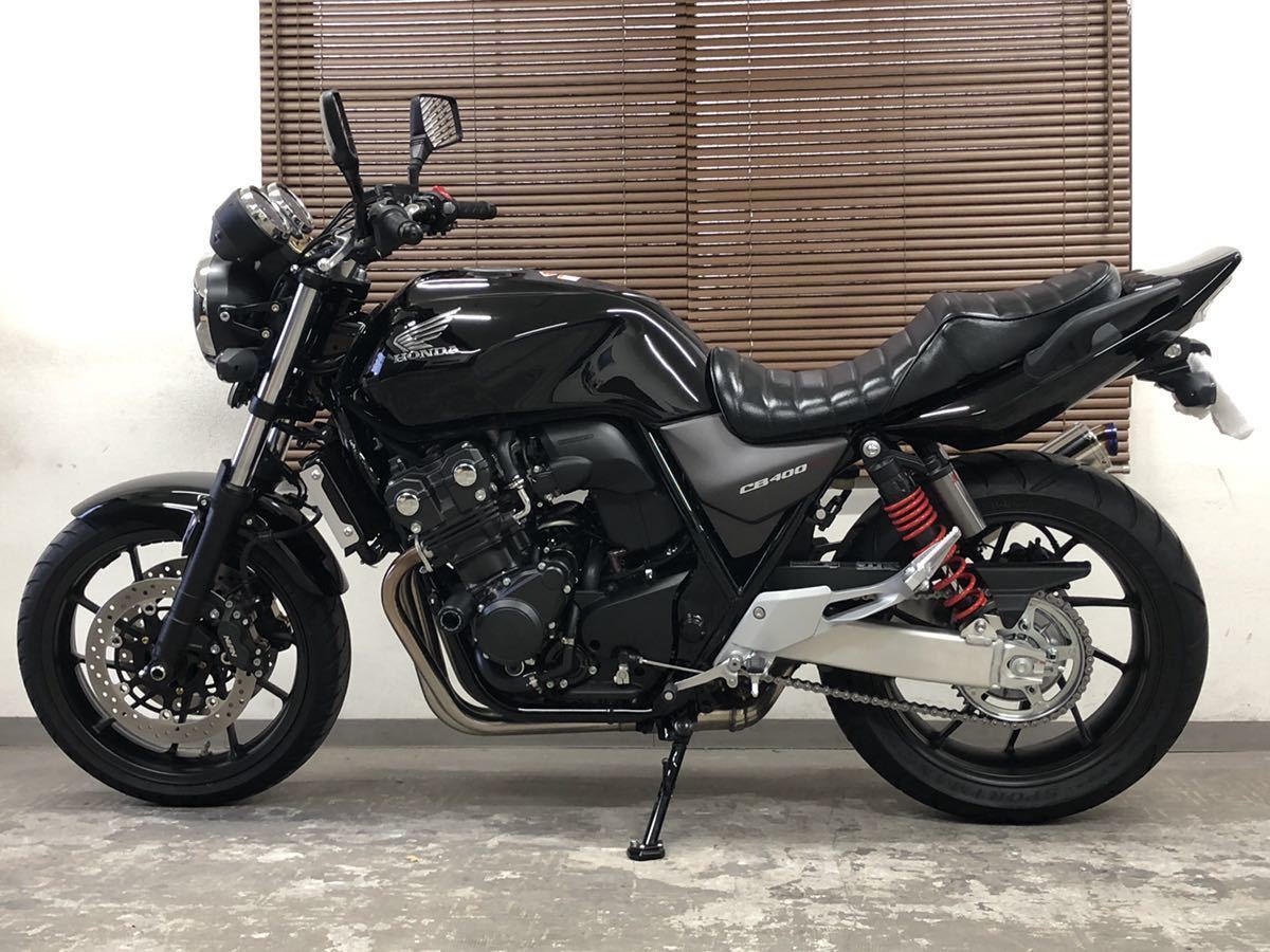 HONDA CB400SF VTEC Revo ブラックメタリック 最終モデル R4年7月登録 極上カスタム 走行700キロ ワイバンマフラー ETC モリワキパーツ付(251cc-400cc ...