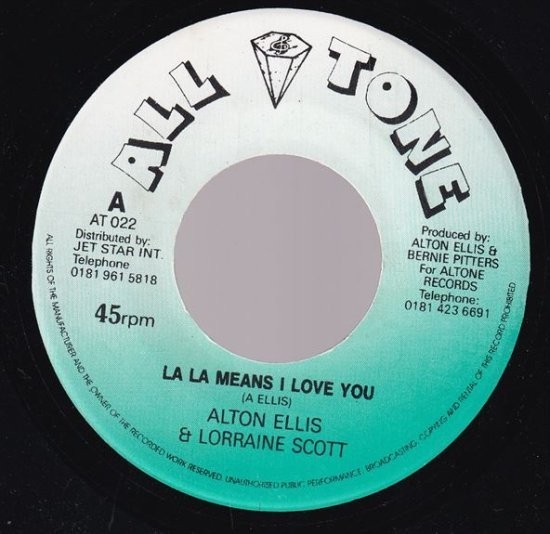 Yahoo!オークション - Alton Ellis Lorraine Scott - La La Means I Lo...