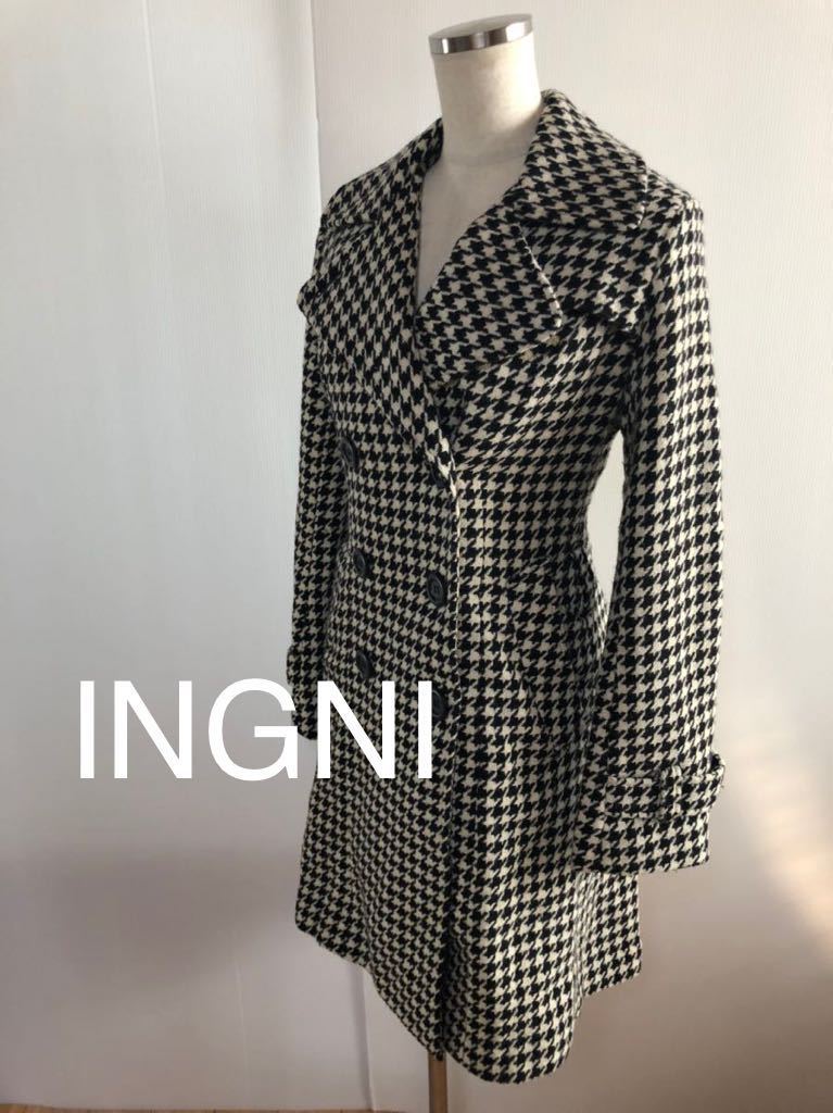 Yahoo!オークション - INGNI千鳥柄コート(^^)2714