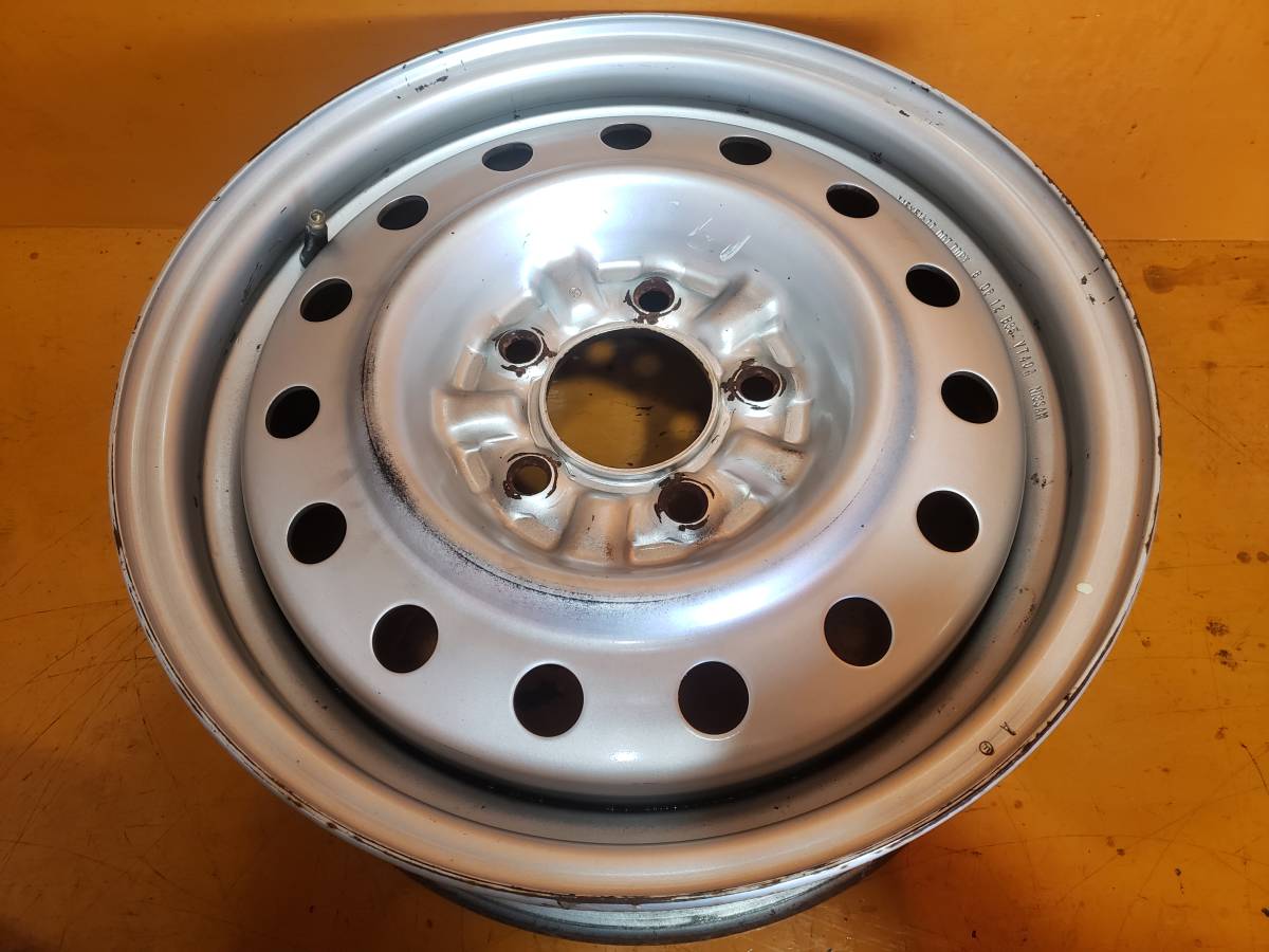 Yahoo!オークション - 【R074】ホイール4本 スチール日産15×5.5J 5穴 ...