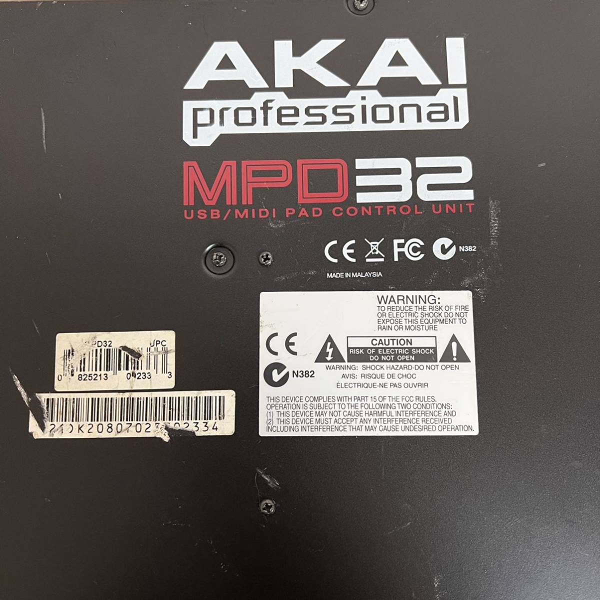 Yahoo!オークション - 管4121 AKAI professional MPD32 MIDIパッドコン...
