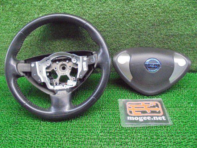 1ED7518CA2 日産 リーフ AZE0 純正レザーステアリング(ステアリング、ハンドル本体)｜売買されたオークション情報、yahooの商品情報をアーカイブ公開 - オークファン ...