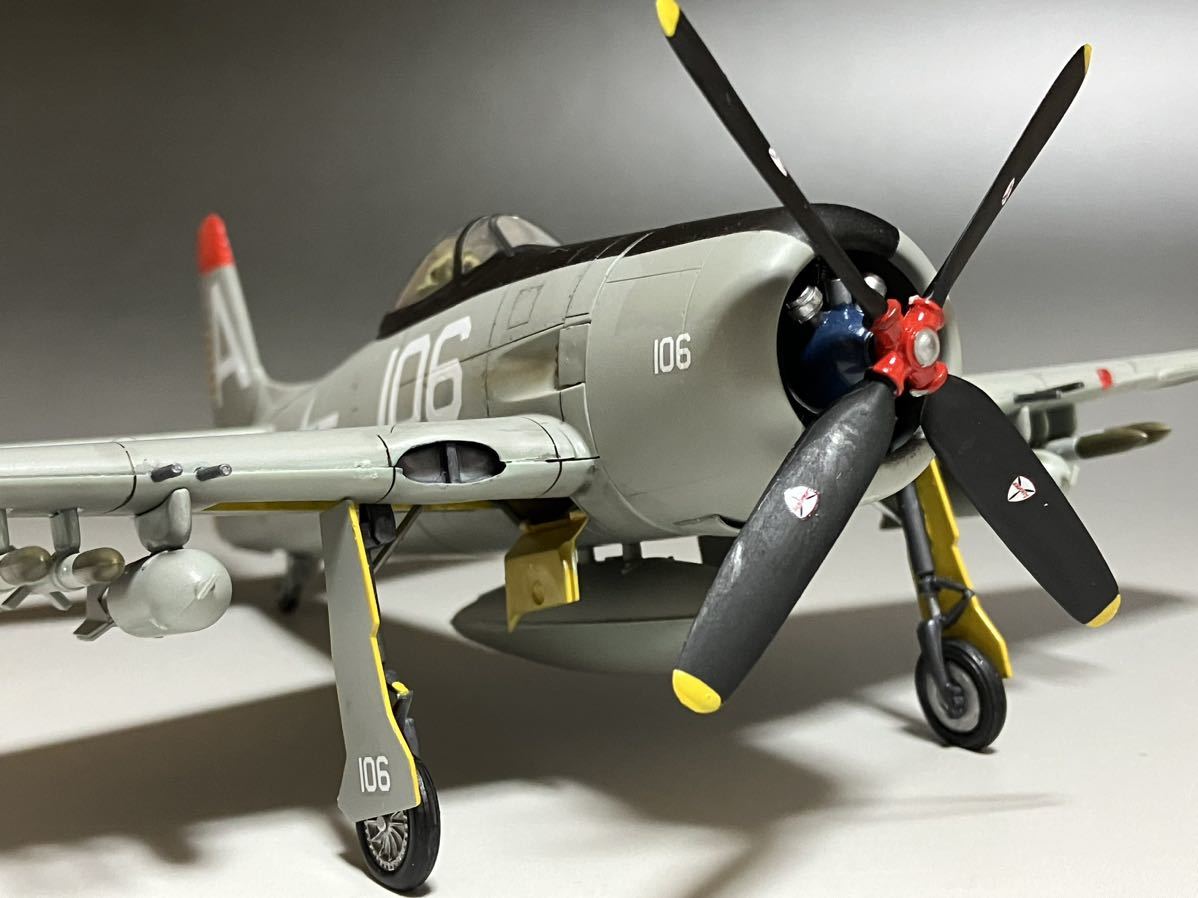 Yahoo!オークション - 1/48 アメリカ海軍 F8F-1/2 ベアキャット U.S.S....