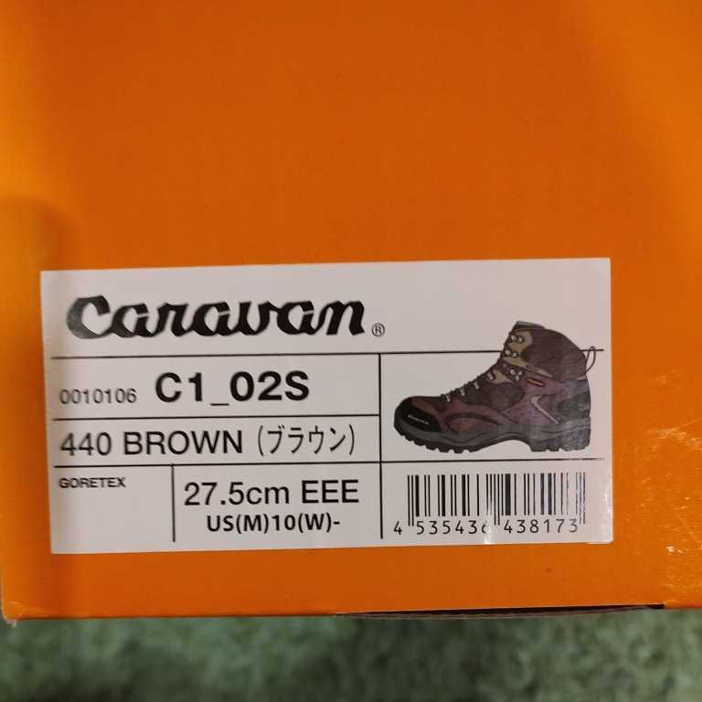 Yahoo!オークション - caravan C1_02S BROWN 27.5cm EEE キャラバン 登...