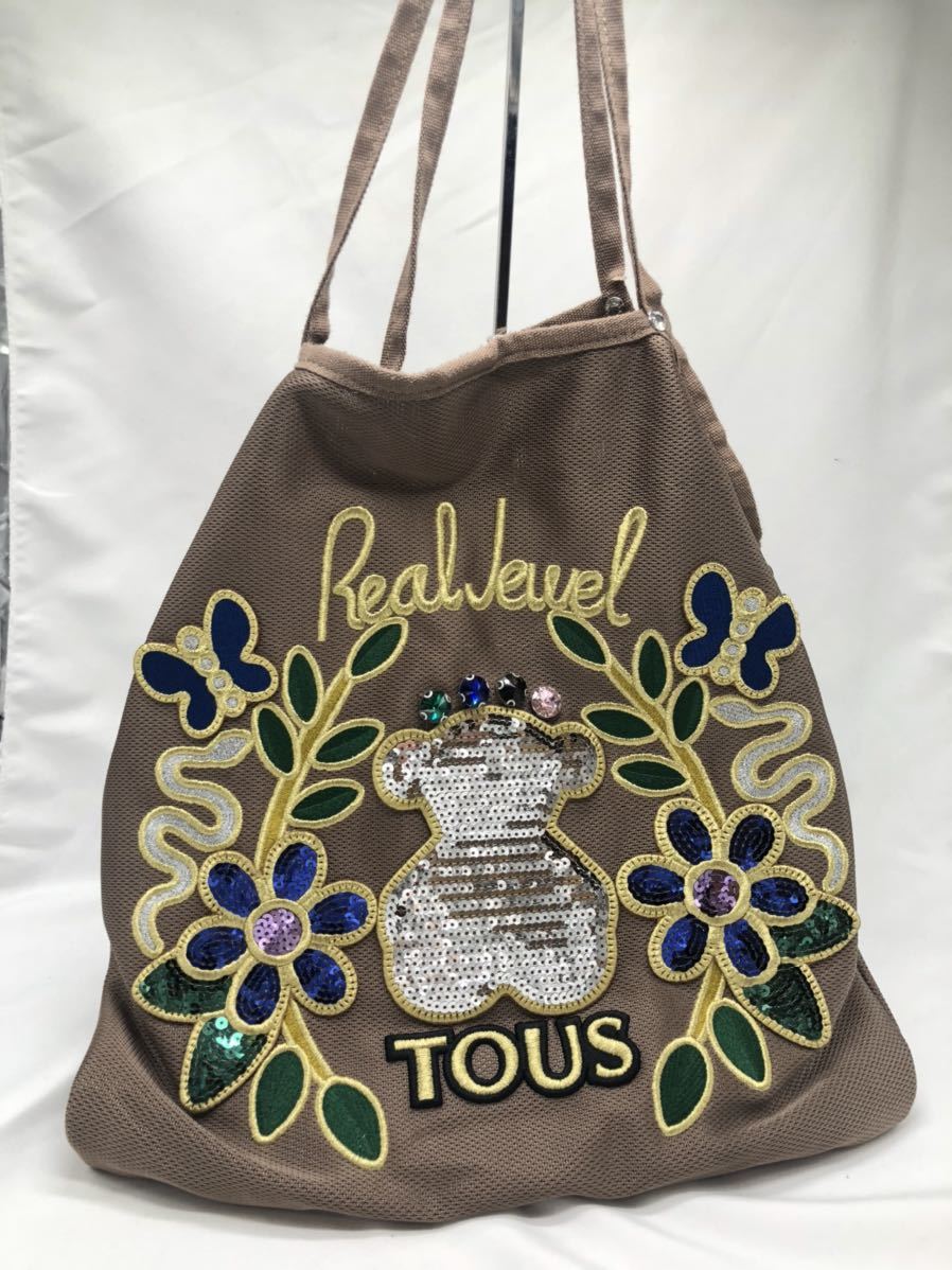 Yahoo!オークション - TOUS トウス トートバッグ ショルダーバッグ ブ...