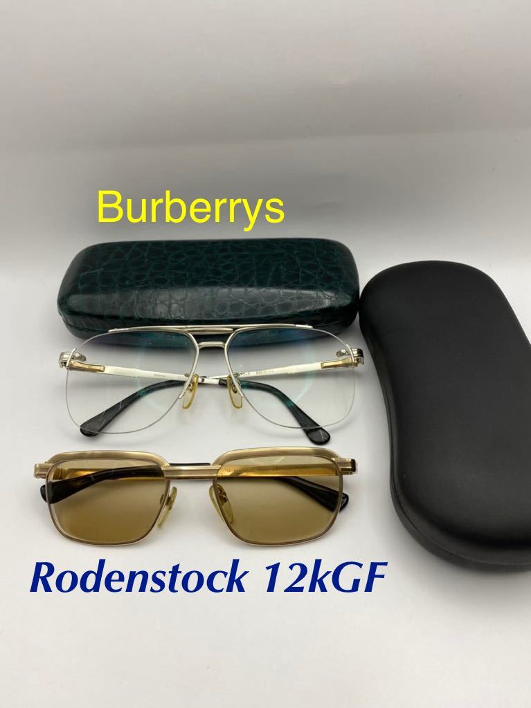 Yahoo!オークション - Rodenstock Canberra 1/10 12kGF Gold Burberry ...