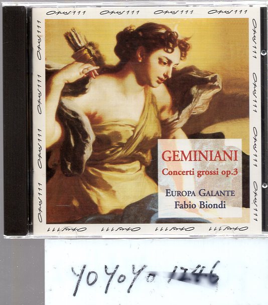 Yahoo!オークション - GEMINIANI CONCERTI GROSSI OP.3/EUROPA GALANTE