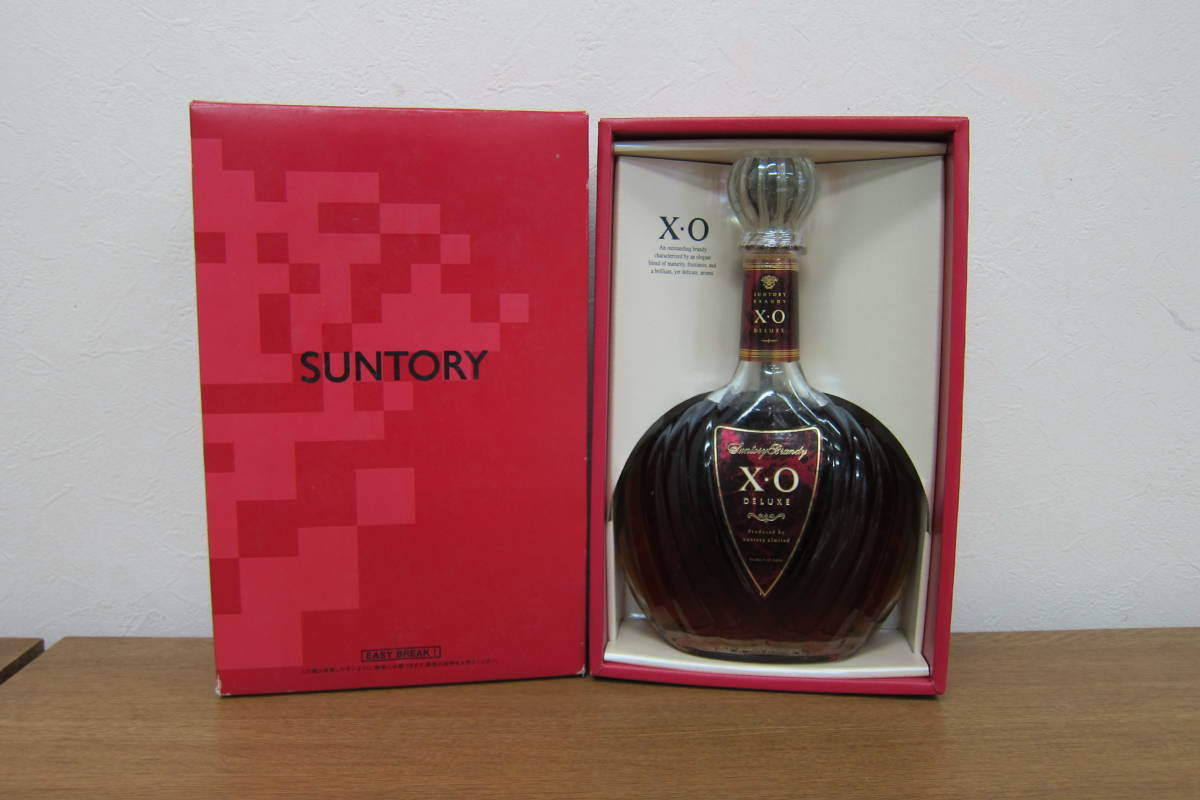 Yahoo!オークション - SUNTORY サントリー ブランデー XO DELUXE 箱付 ...