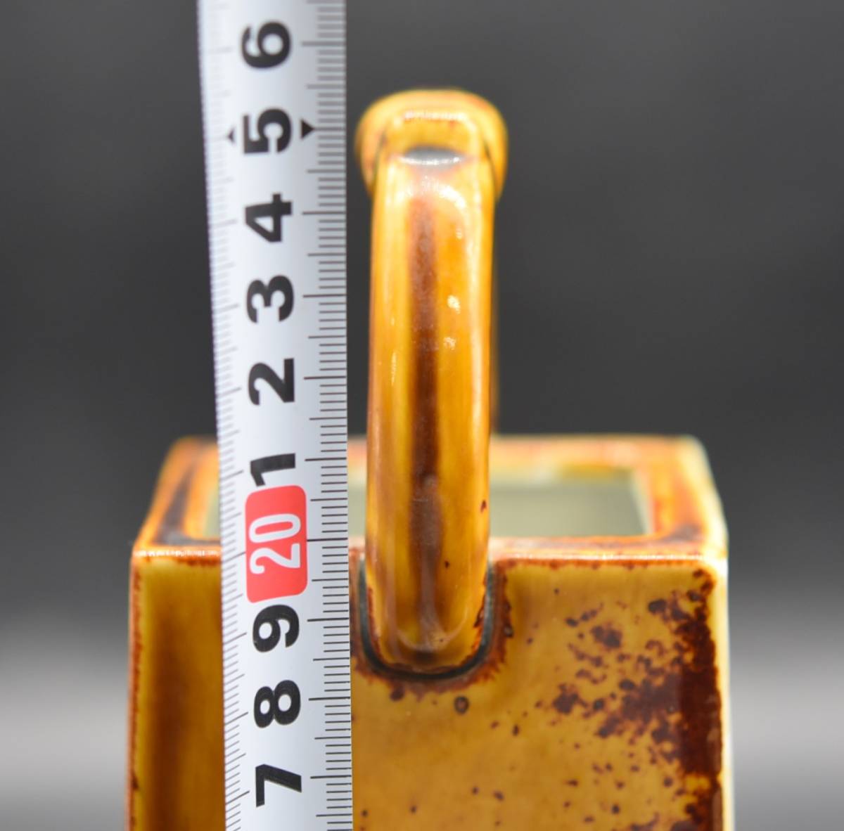 Yahoo!オークション - EY11-122 現状品 九谷焼 陶山造 飴釉花鳥文花入 ...