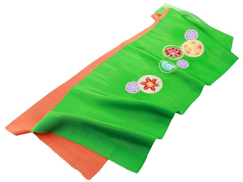 Yahoo!オークション - 日本製 IKKO 振袖用 正絹 花紋刺繍入り 帯揚げ ...