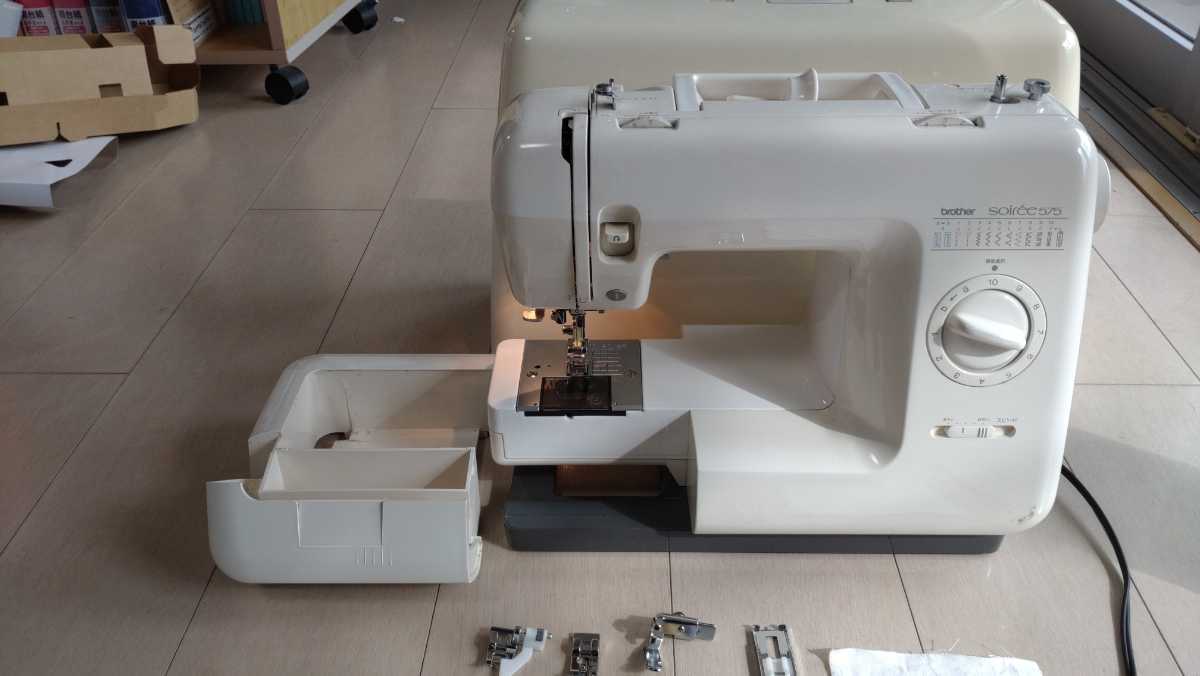 Yahoo!オークション - brother(ブラザー）家庭用ミシン soiree 575《ZZ...
