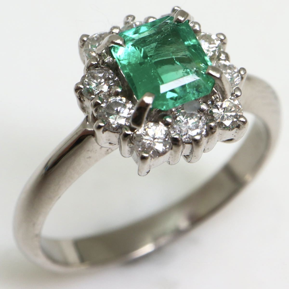 ソーティング付き 天然エメラルドリング 0.45ct D0.41ct PT850 5.0g 仕上げ済み サイズ変更無料 EA8(エメラルド)｜売買されたオークション情報、yahooの商品情報を ...