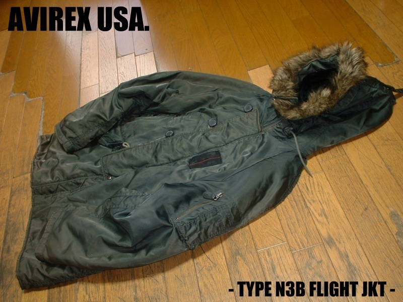 Yahoo!オークション - AVIREX USA.タイプN-3BフライトジャケットM正規...