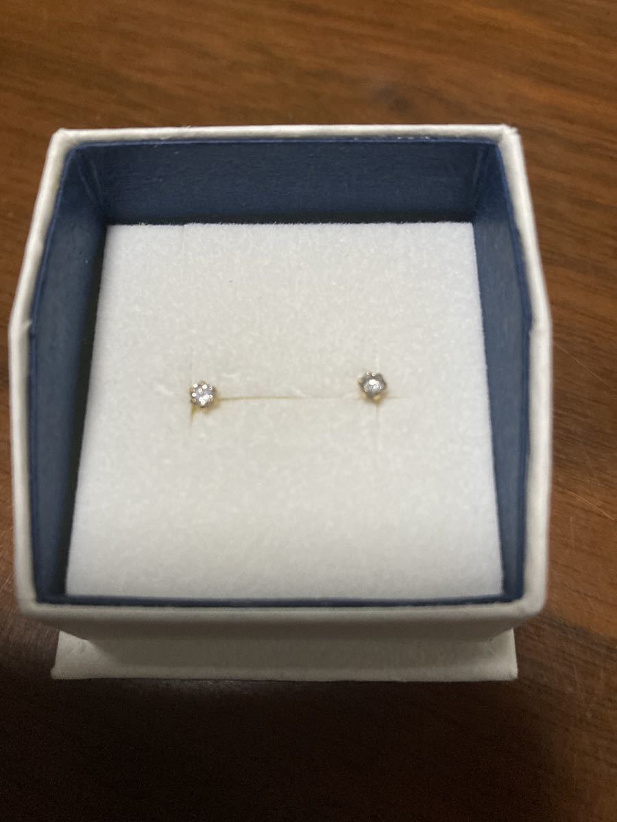 K18YG 天然ダイヤモンドピアス 0.05＋0.05ct 計0.1ct 小粒 一粒 スタッドピアス イエローゴールド(イエローゴールド台)｜売買されたオークション情報、yahooの商品情報を ...