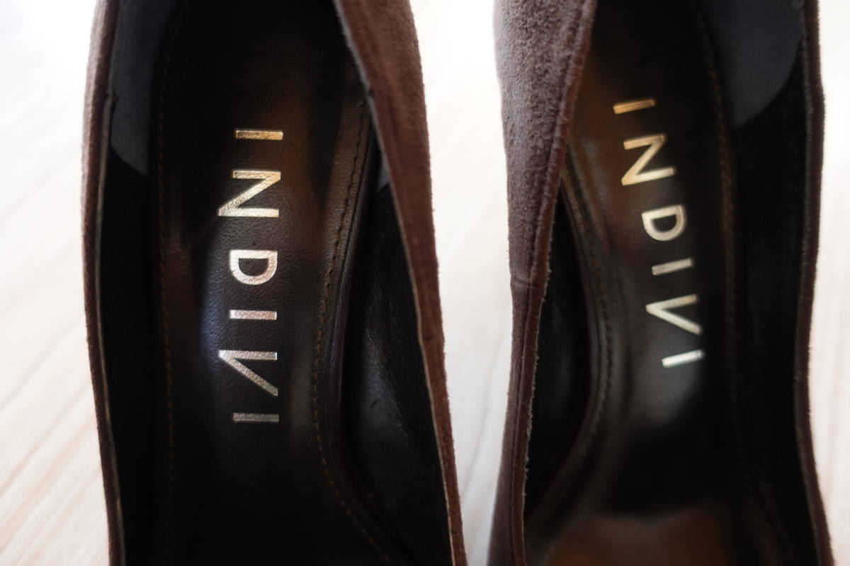 Yahoo!オークション - 送料無料 美品23㎝【INDIVI】リボン付オープント...