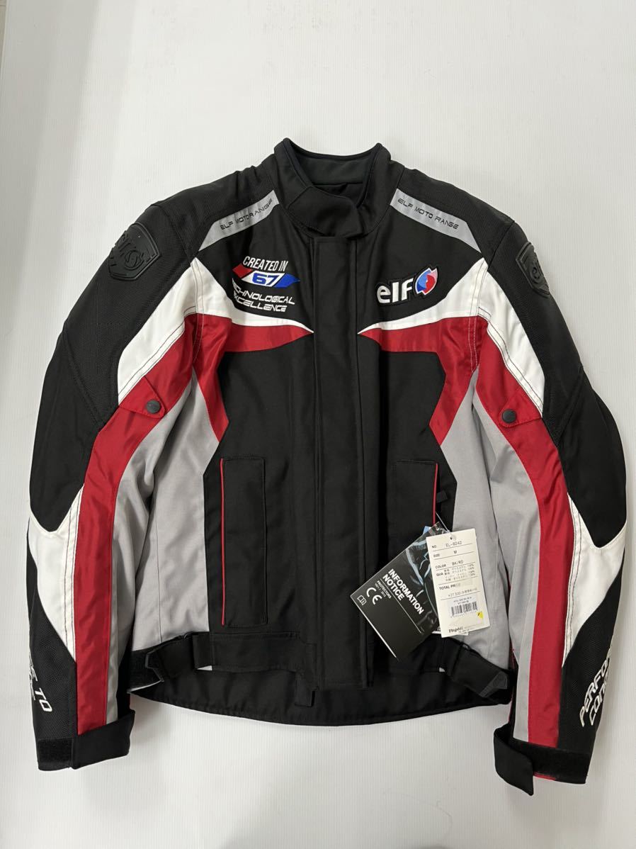 Yahoo!オークション - エルフ ウインタージャケット EL-8242 BK/RD Mサ...