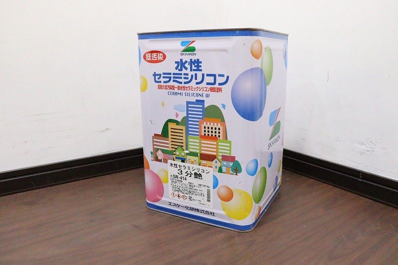 Yahoo!オークション - 【埼玉発】S3077 エスケー化研 塗料 水性セラミ...