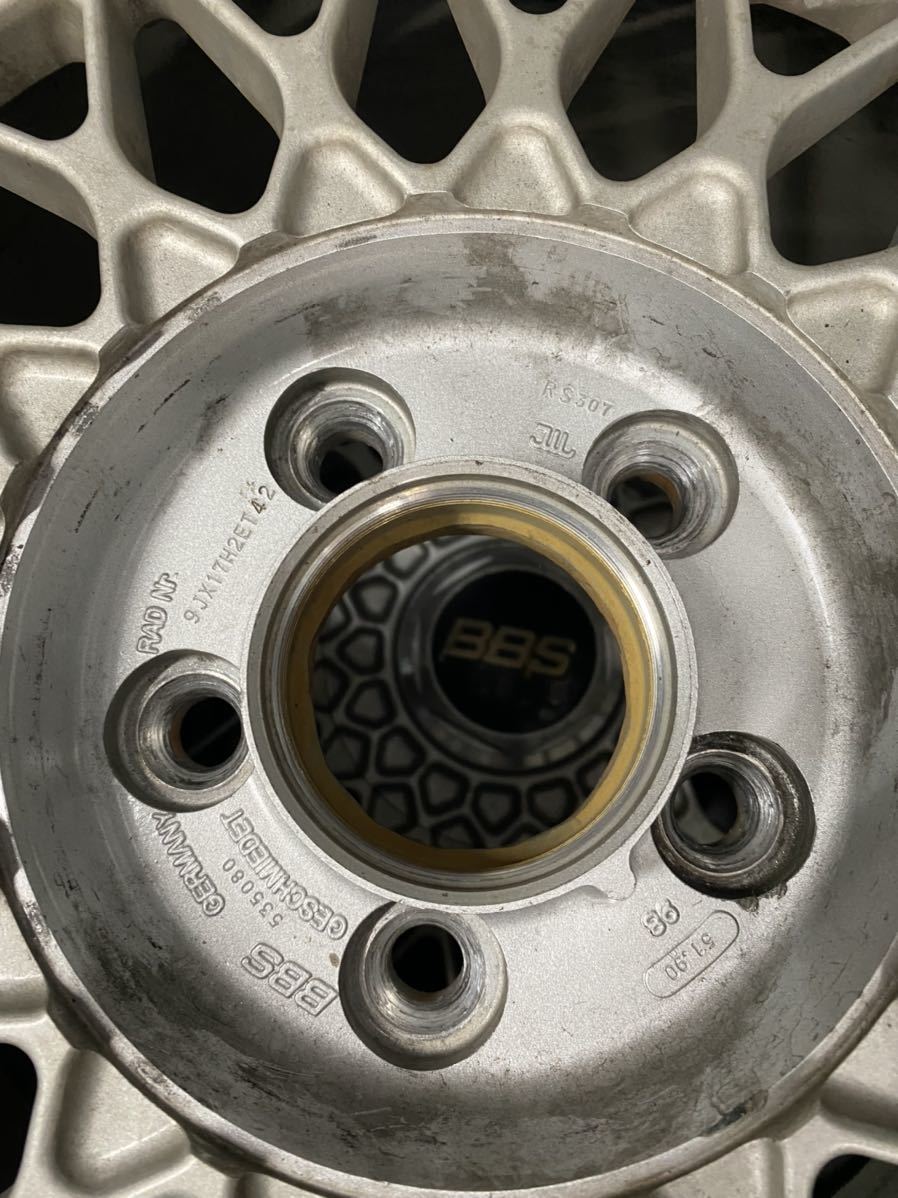 Yahoo!オークション - BBS17インチ 8J 9J 当時物 5穴 タイヤ付き4本セ...