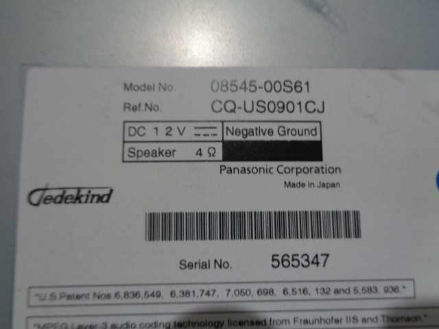 Yahoo!オークション - [K08] トヨタ 純正 SDナビ NSDN-W59 ジャンク