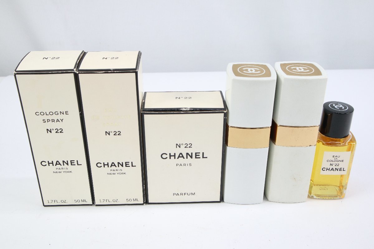 Yahoo!オークション - 【6点】CHANEL シャネル NO22 EDC オーデコロン ...