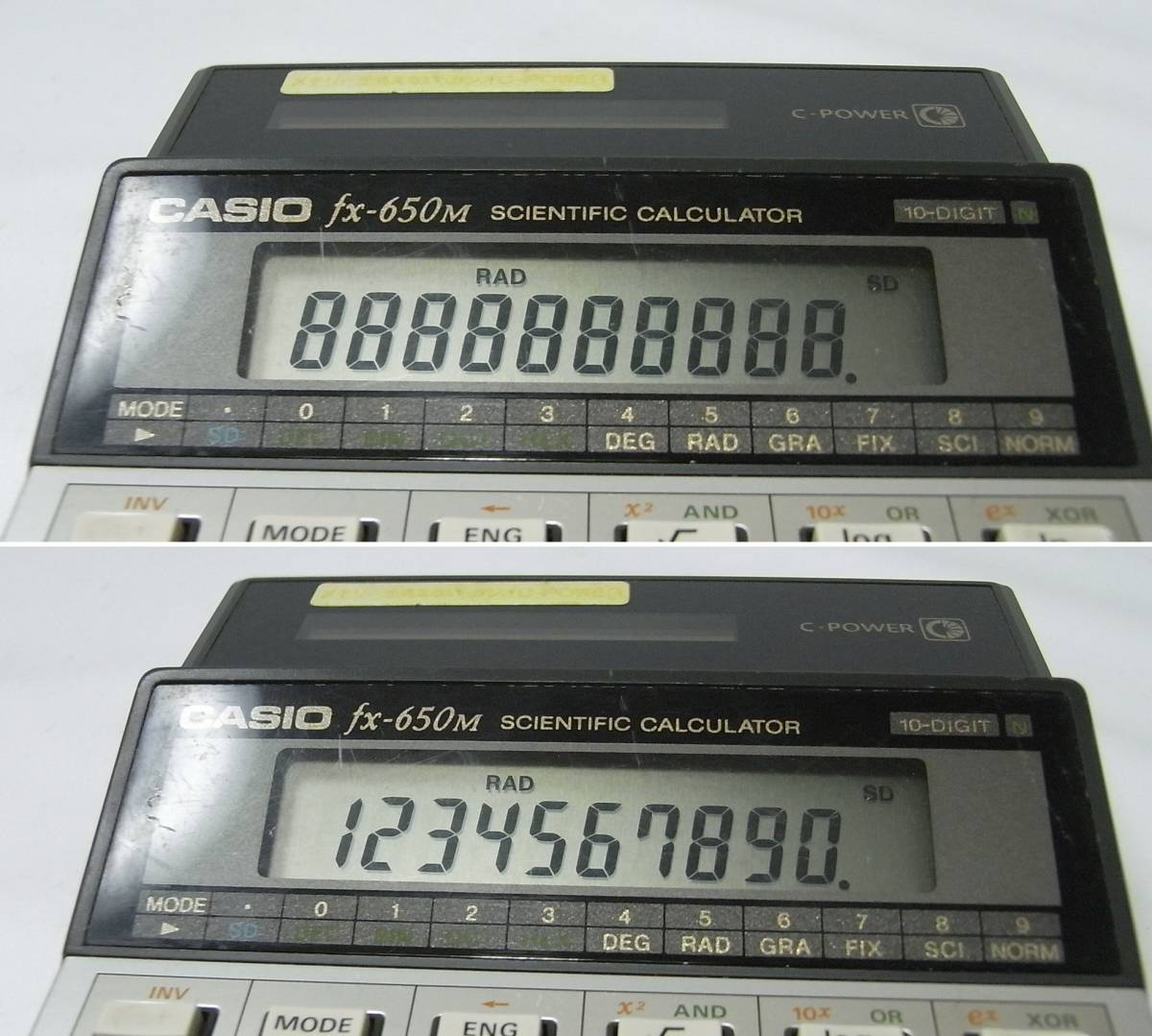 Yahoo!オークション - 送料210円より CASIO ソーラー電卓 fx-650M 関数...