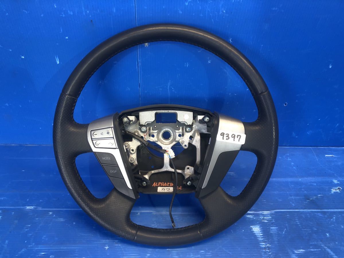 Yahoo!オークション - (9397) トヨタ アルファード ANH20 純正ステアリ...