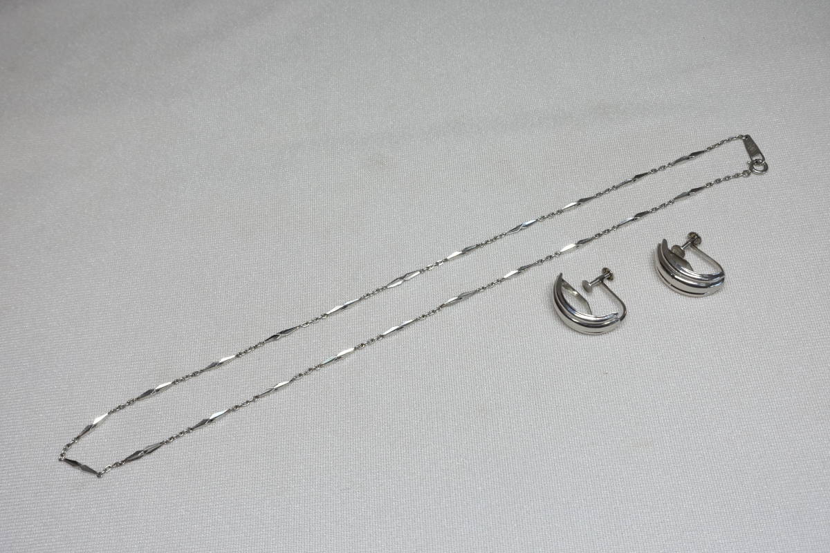 Yahoo!オークション - （3）PT850・PT900 ネックレス イヤリング 合計8...