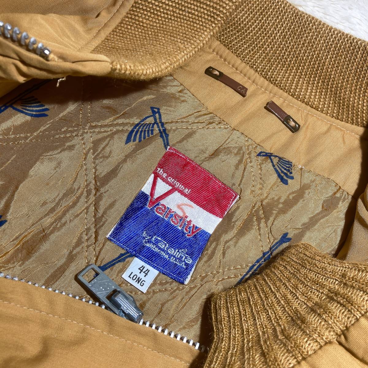 Yahoo!オークション - W064 USA古着ヴィンテージ Catalina Versity 黄...