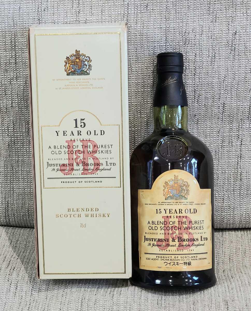 Yahoo!オークション - 【未開栓 】ジャステリーニ＆ブルックス J&B 15...