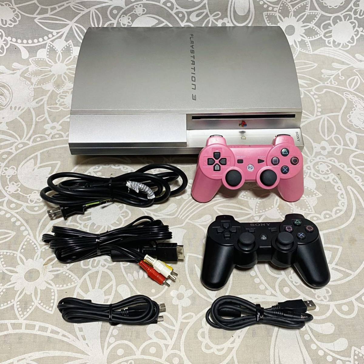 Yahoo!オークション - k 送料無料 PS3 80GB CECHL00 FW 4.86 シルバー ...