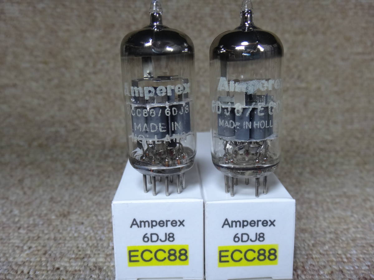 Yahoo!オークション - ECC88/6DJ8 AMPEREX/PHILIPS 試験済2本セット ...