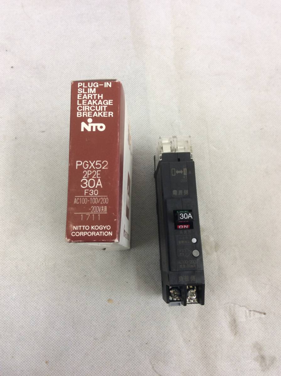 日本代購代標第一品牌【樂淘letao】－★NITO★日東工業 漏電ブレーカ PGX52 30A AC200V 2P2E 50/60Hz 過負荷短短絡保護兼用 高速形 衝撃波不動作形 電気工事 ...