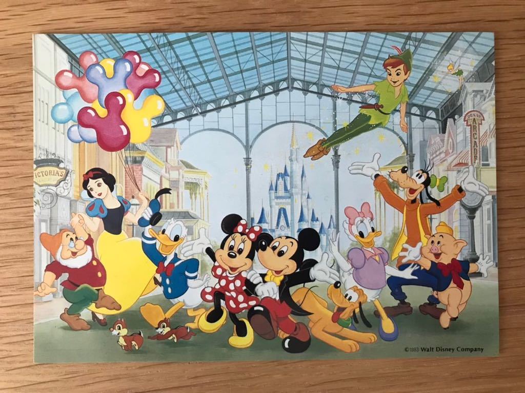 Yahoo!オークション - 1983年製 TDL 東京ディズニーランド ポストカー...