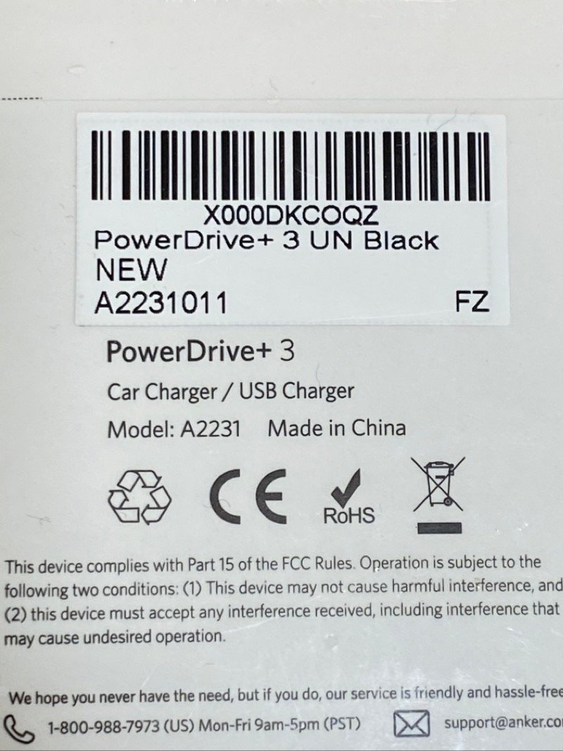 Yahoo!オークション - 未開封品 動作未確認 ANKER A2231 PowerDrive+ 3...