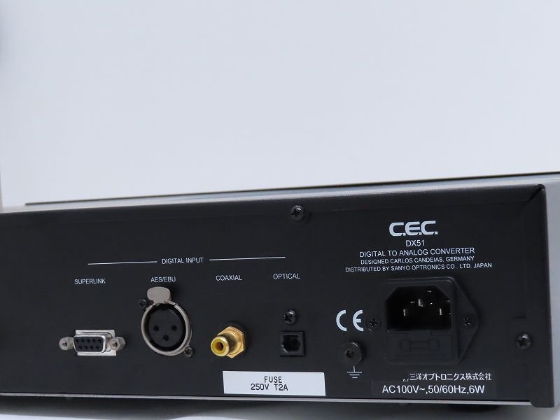 Yahoo!オークション - CEC DX51 D/Aコンバーター SAEC製電源ケーブル...