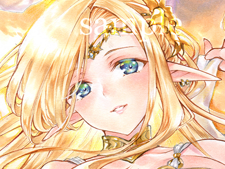 Yahoo!オークション - オリジナル 手描きイラスト / エルフ / A4 イラ...