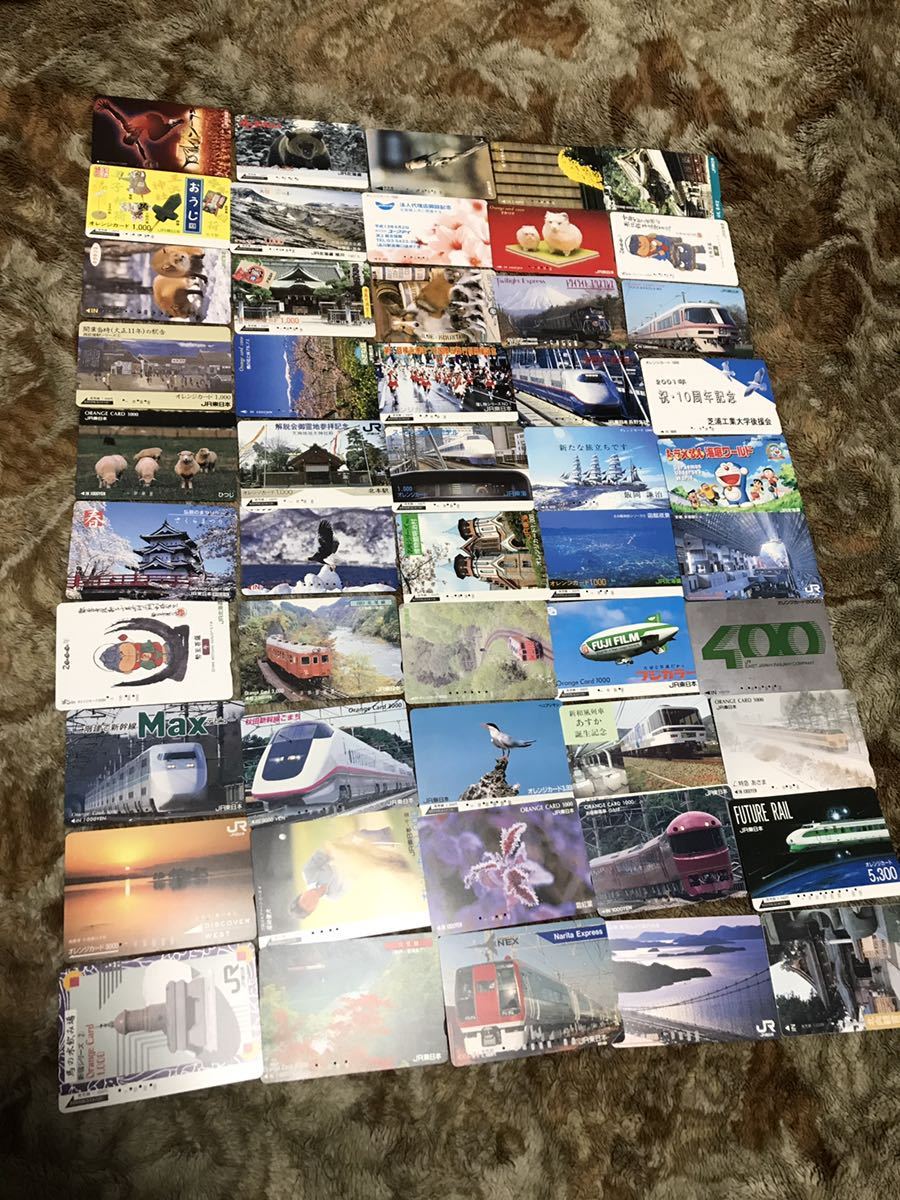 Yahoo!オークション - A006 使用済み オレカ 50枚セット 新幹線 ドラえ...