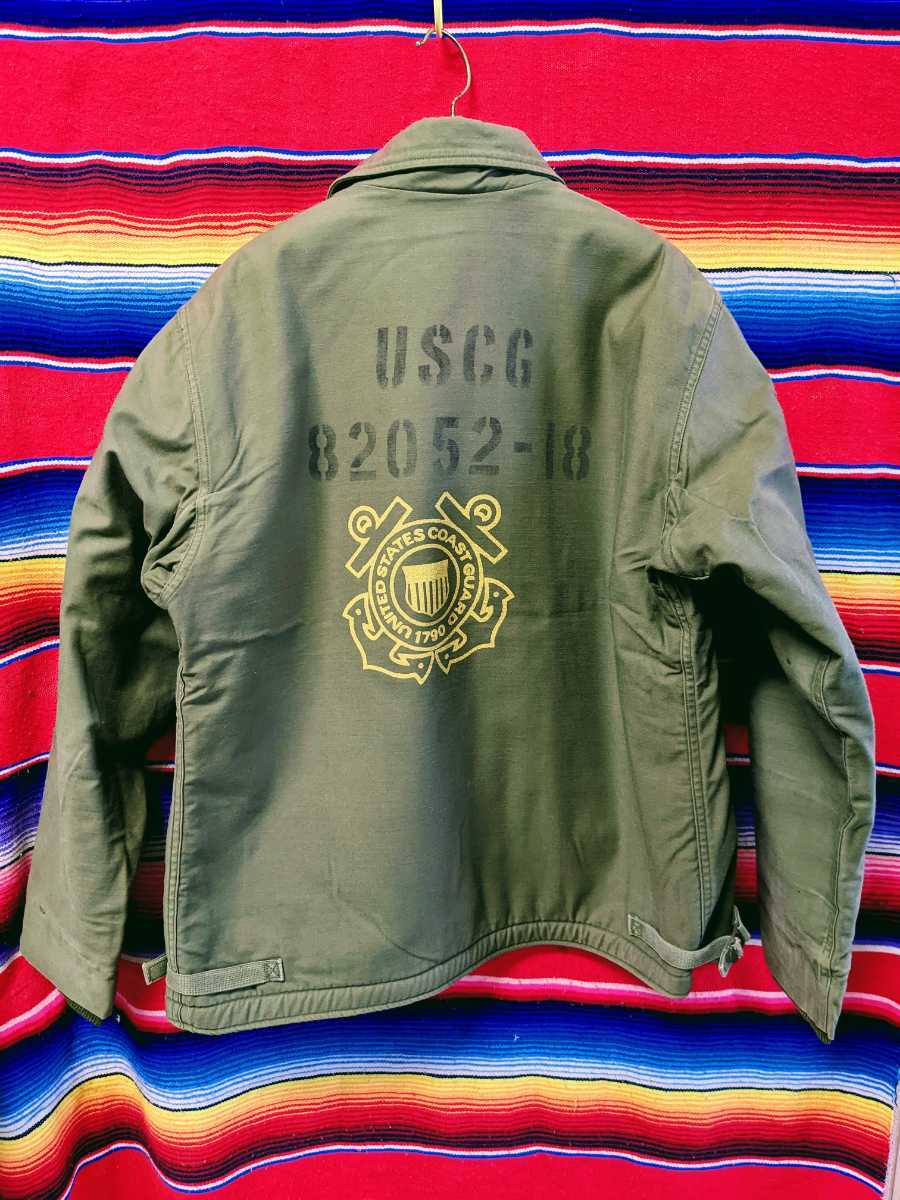 Yahoo!オークション - 80s USCG 米軍実物 A-2 デッキジャケット ヴィン...