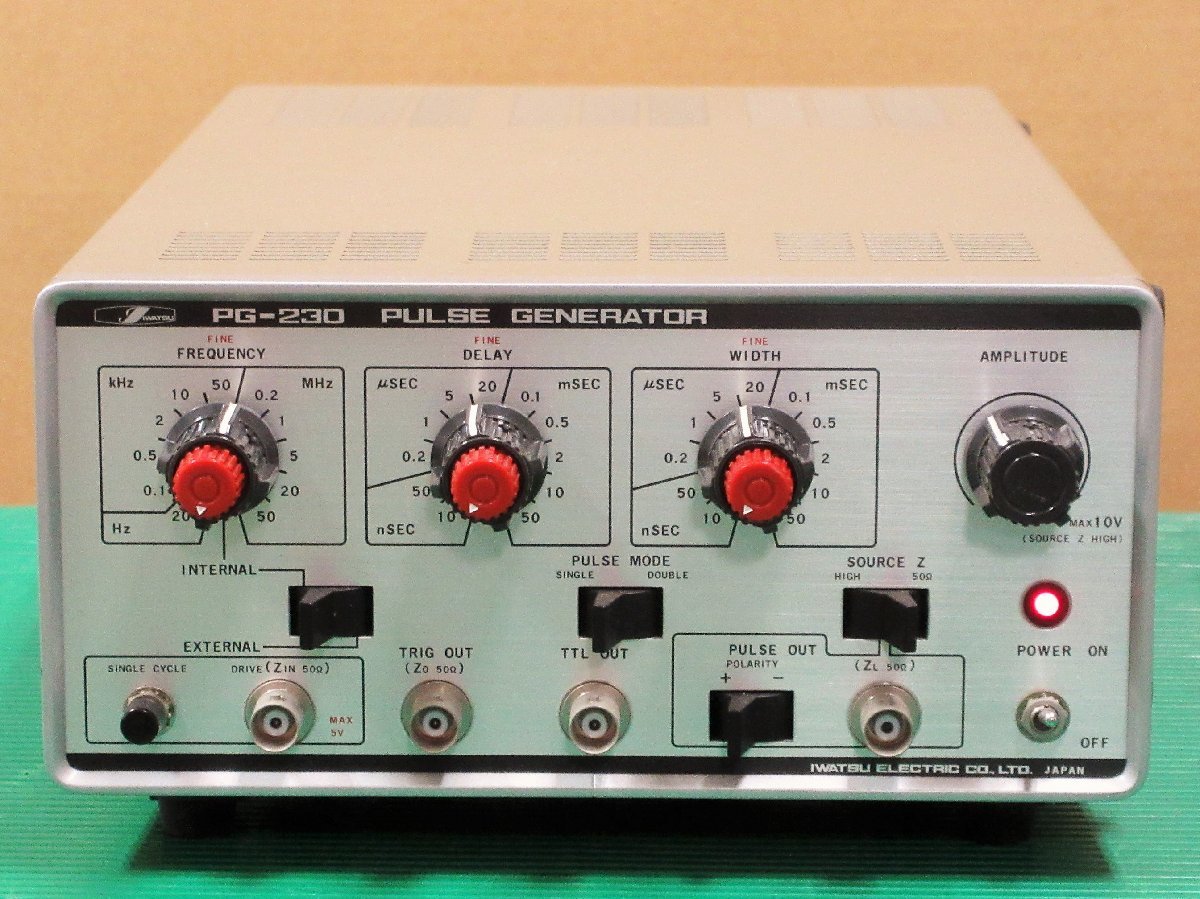 Yahoo!オークション - Iwatsu/岩通通信機 PG-230 Pulse Generator 20Hz...