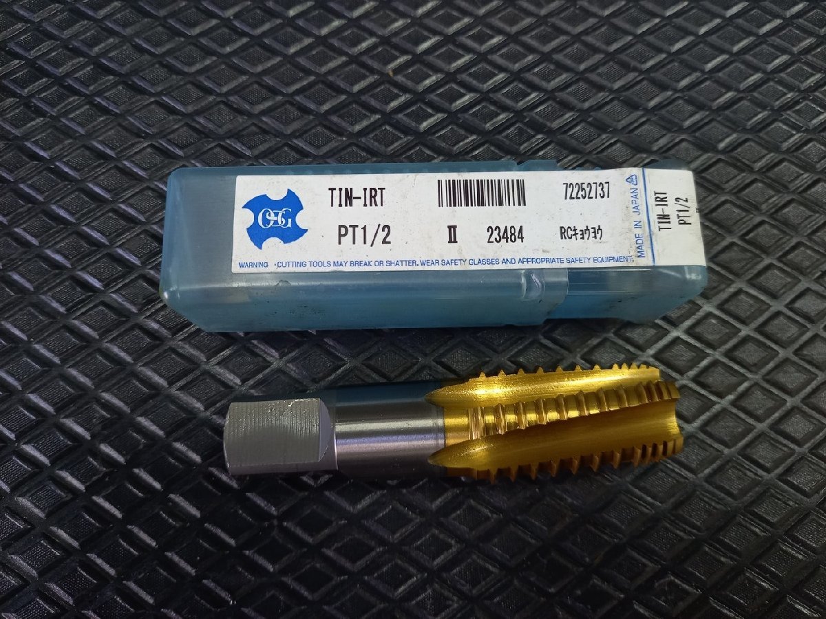 Yahoo!オークション - 送185円 OSG 管ネジ PT1/2 チタンコート インタ...